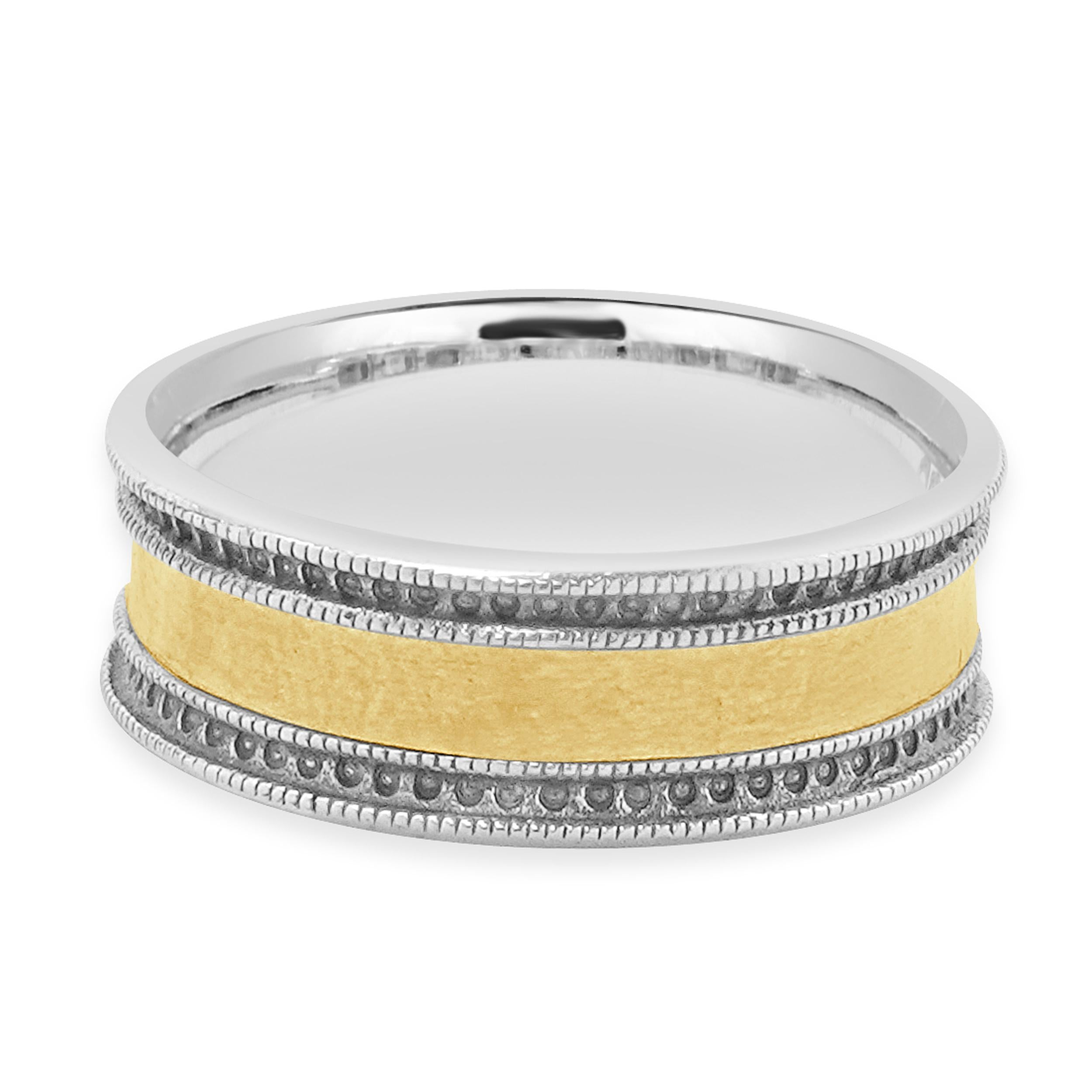 Gurhan Sterling Silver & 24 Karat Yellow Gold Concave Band – The Estate ...