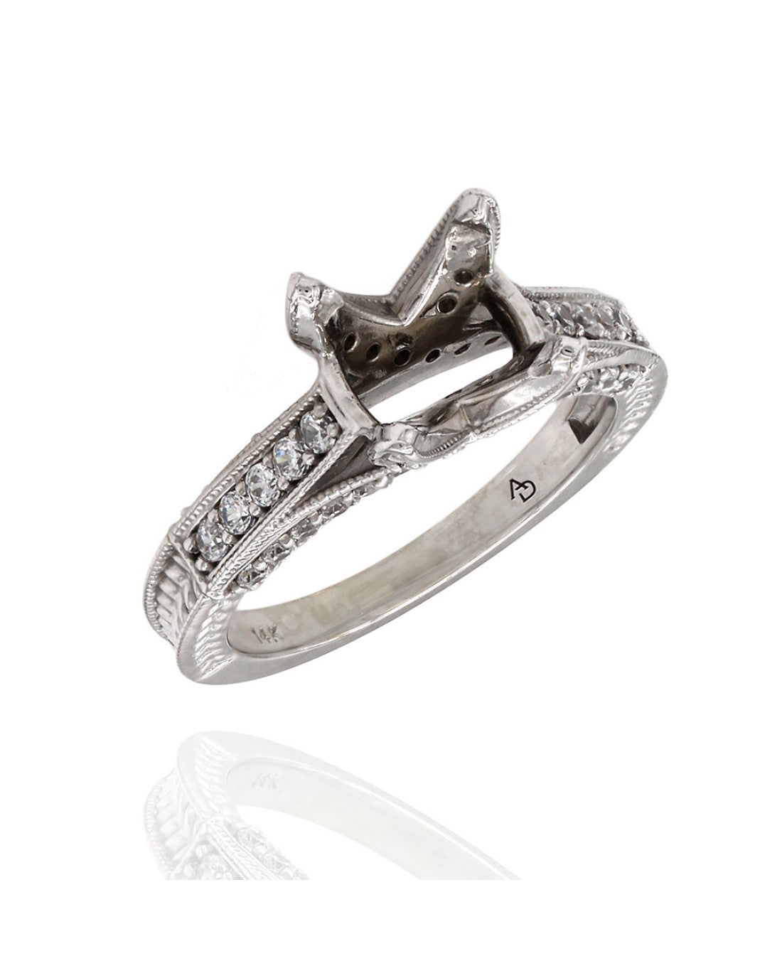 Three Sided Diamond Mounting in Gold – The Estate Watch And Jewelry ...