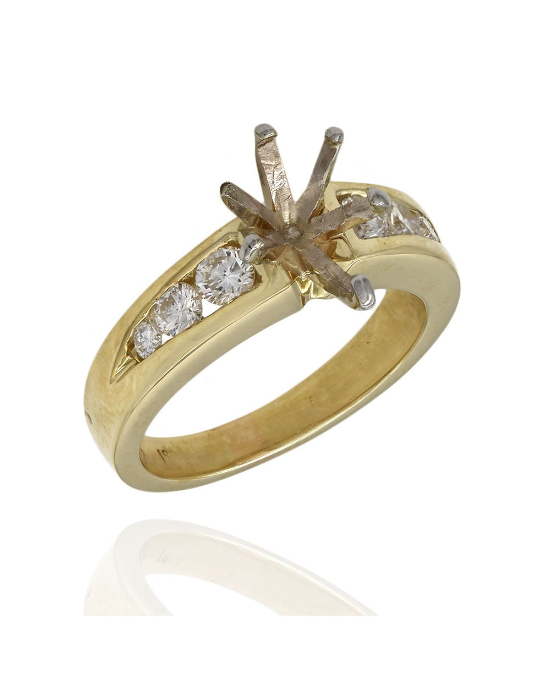 Channel Set Diamond Mounting in Gold – The Estate Watch And Jewelry ...