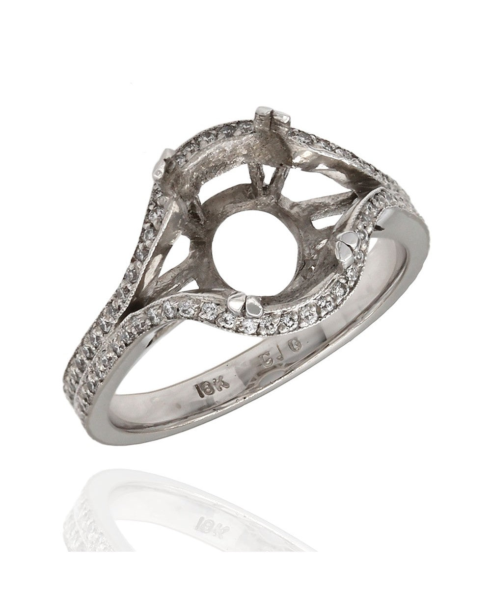 Diamond Halo Mounting in Gold – The Estate Watch And Jewelry Company®