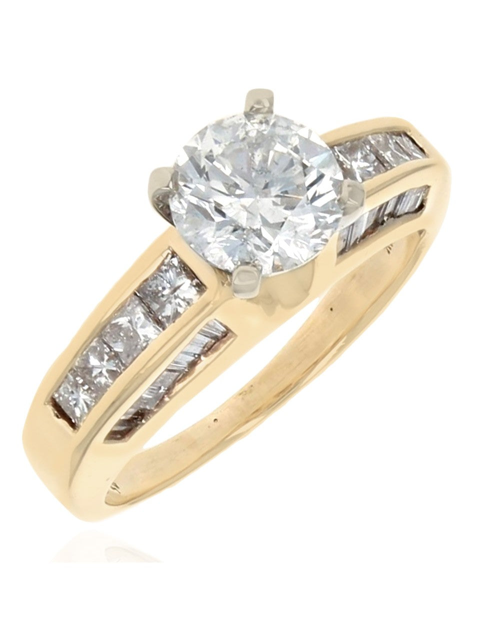 RBC, Princess and Baguette Diamond Engagement Ring – The Estate Watch ...