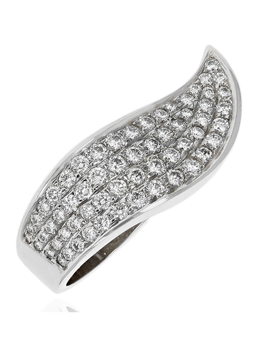 4 Row Diamond Ribbon Ring in Gold – The Estate Watch And Jewelry Company®