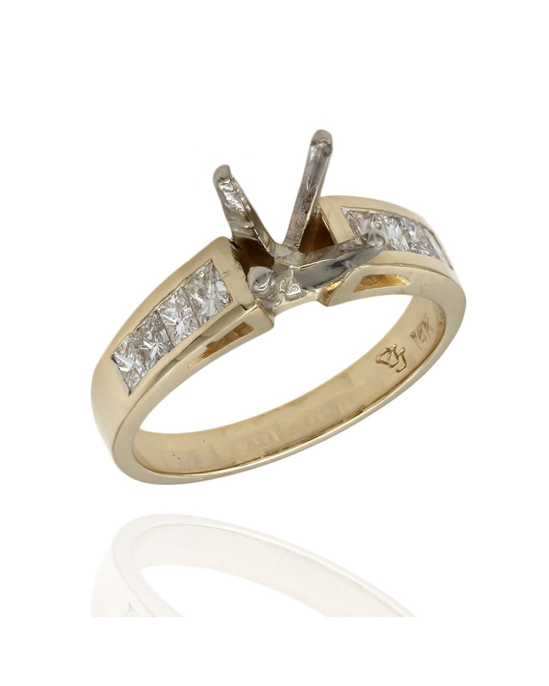 Channel Set Diamond Mounting in Gold – The Estate Watch And Jewelry ...