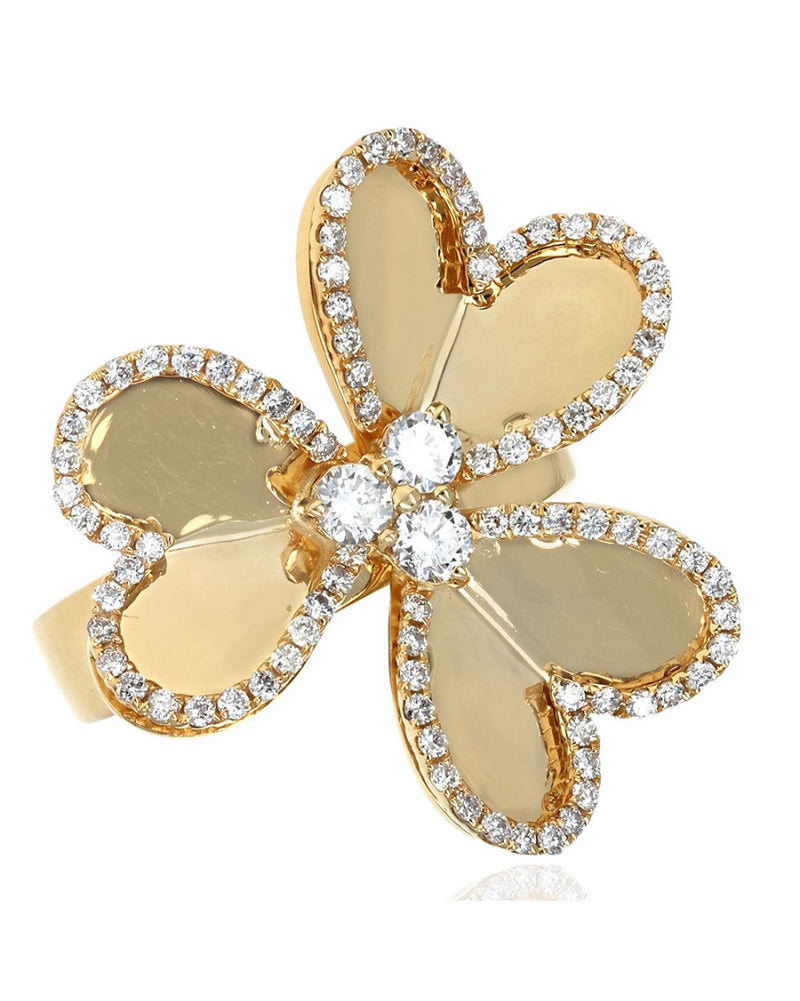 Diamond Three Leaf Clover Ring – The Estate Watch And Jewelry Company®