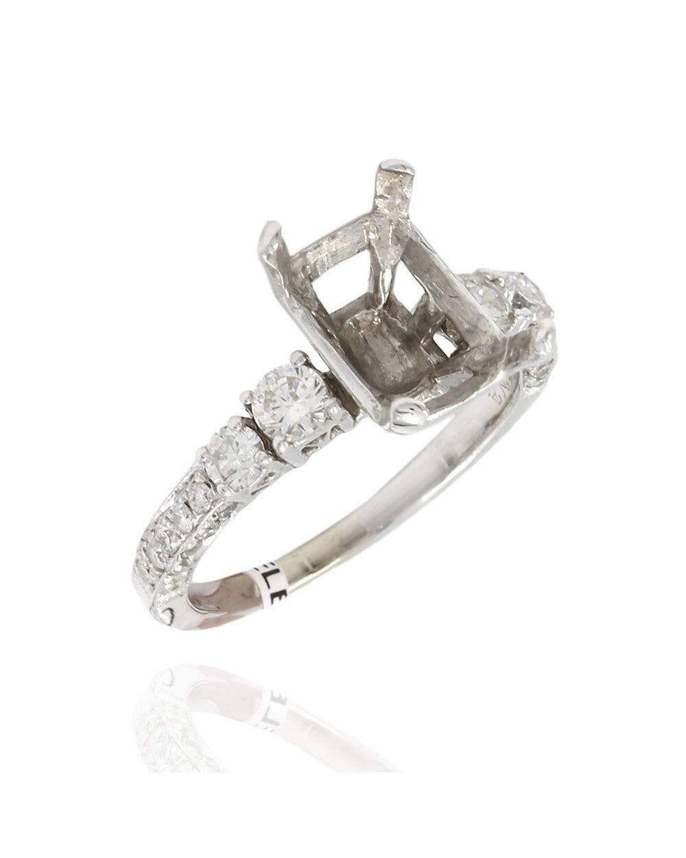 Three Sided Diamond Mounting in Gold – The Estate Watch And Jewelry ...