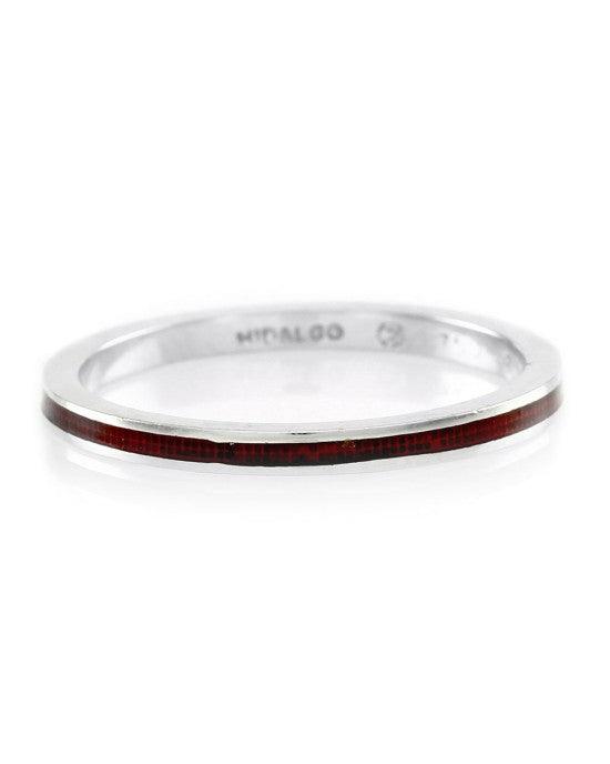 Hidalgo Red Enamel Stackable Eternity Band in Gold – The Estate Watch ...