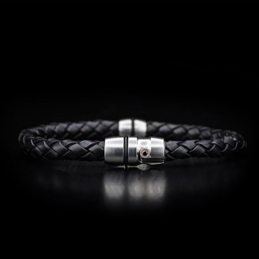 William Henry Pluto Stainless Steel & Leather Bolo Cord Bracelet LB1 S ...