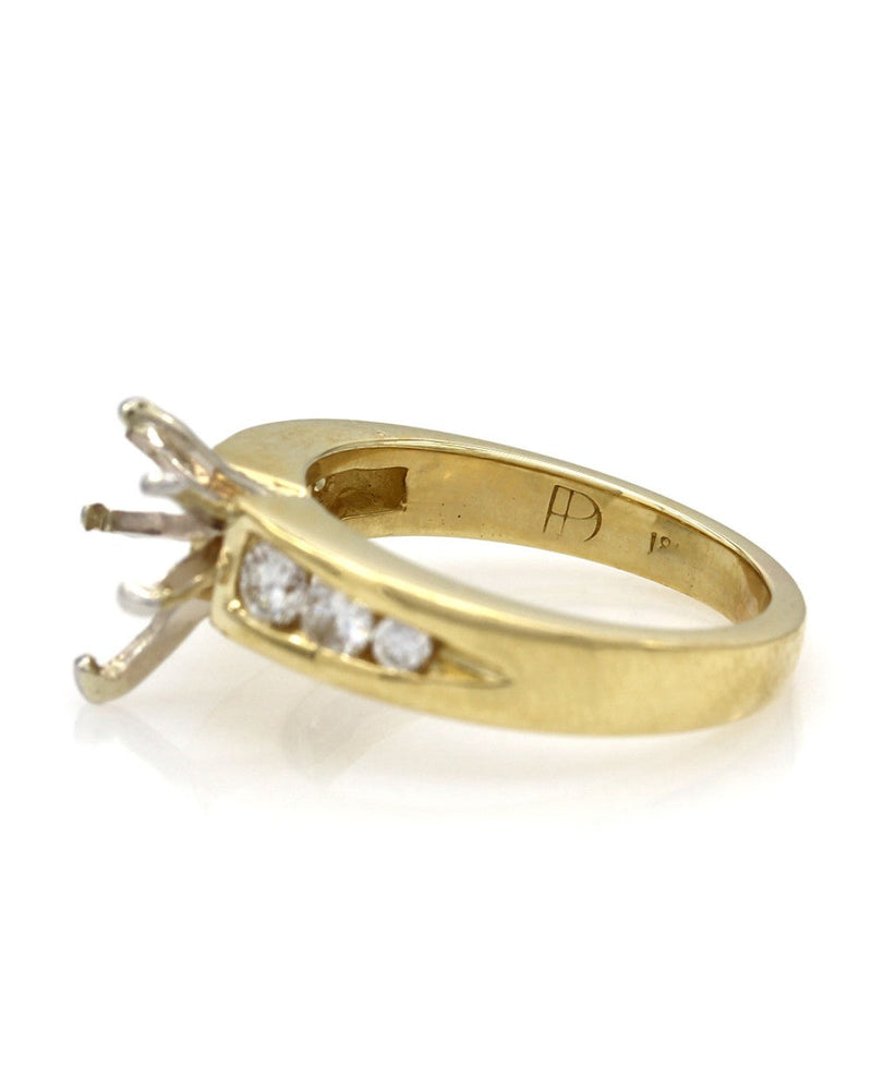 Channel Set Diamond Mounting in Gold – The Estate Watch And Jewelry ...