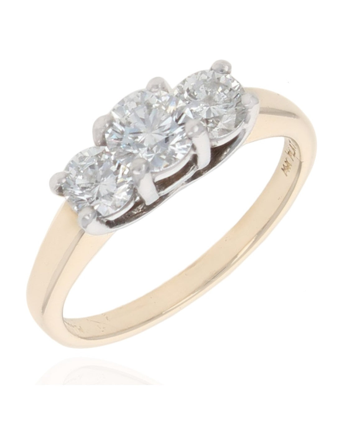 Past, Present, Future 3 Stone Diamond Ring – The Estate Watch And ...