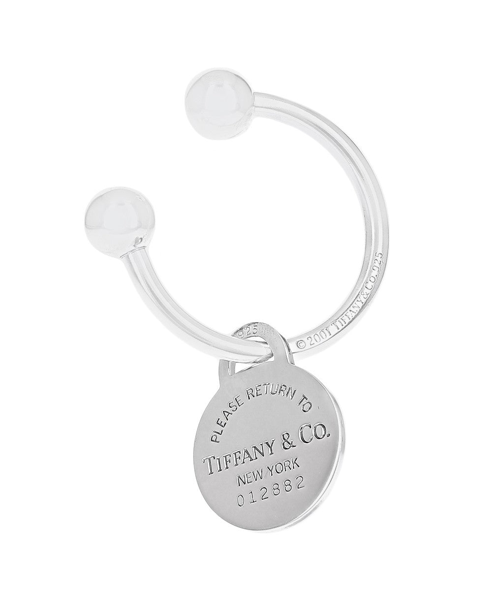 Vintage Return to Tiffany Round Tag Key Ring – The Estate Watch And ...