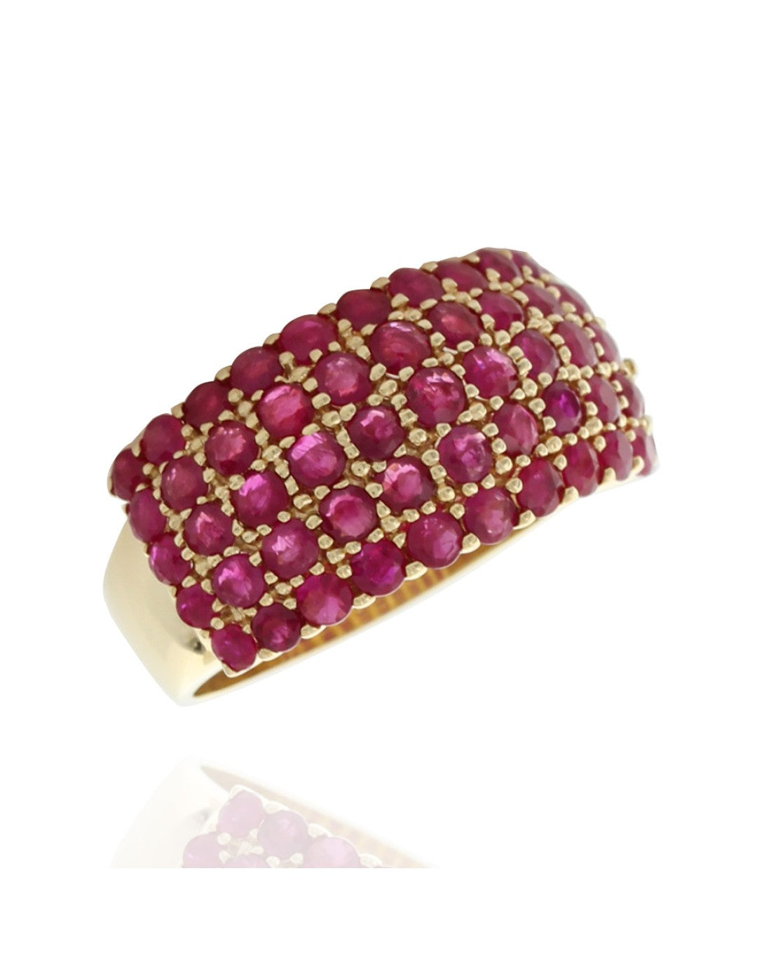 5 Row Ruby Dome Ring – The Estate Watch And Jewelry Company®